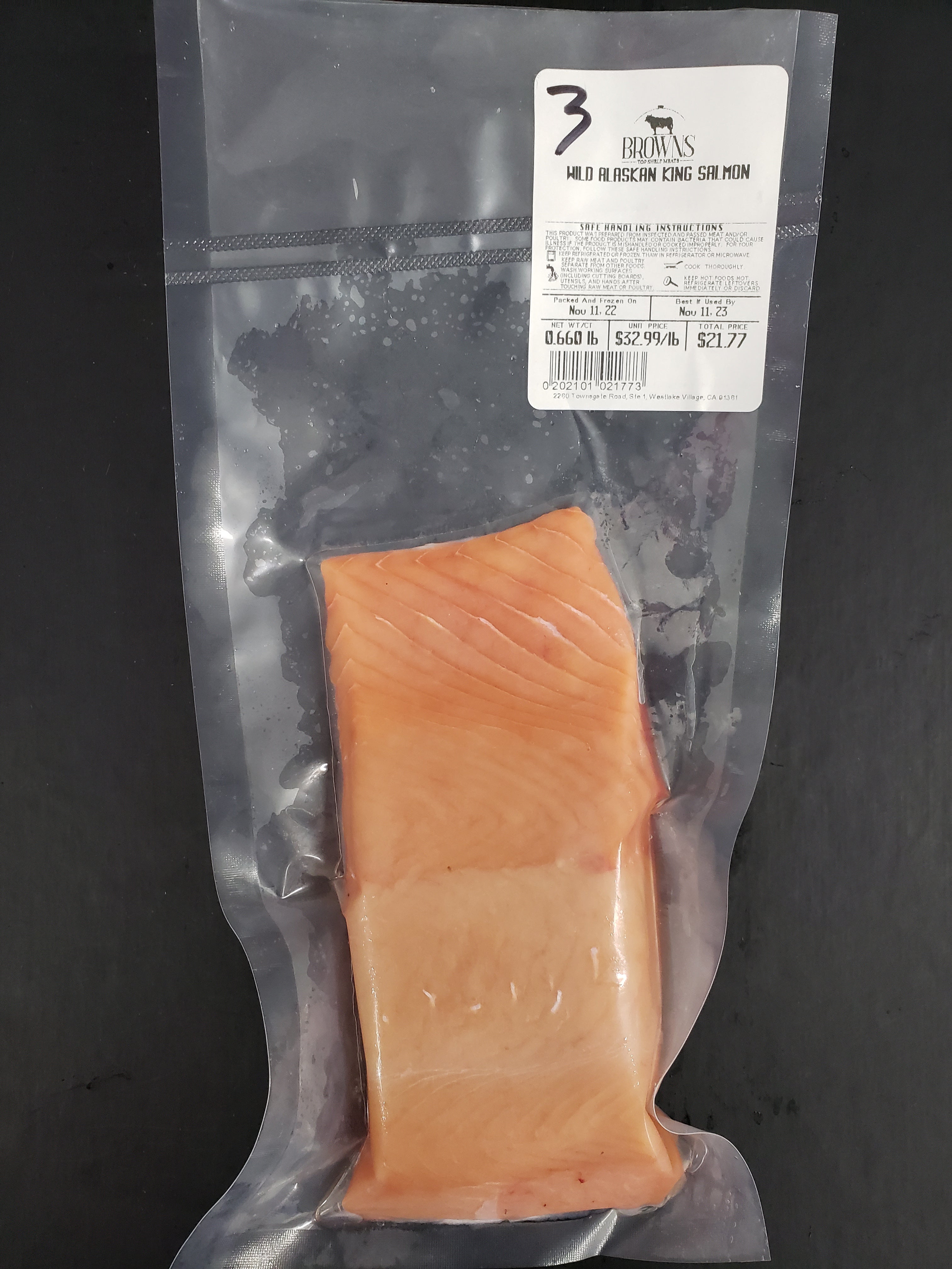 WILD ALASKAN KING SALMON #3 – Brown's Top Shelf Meats