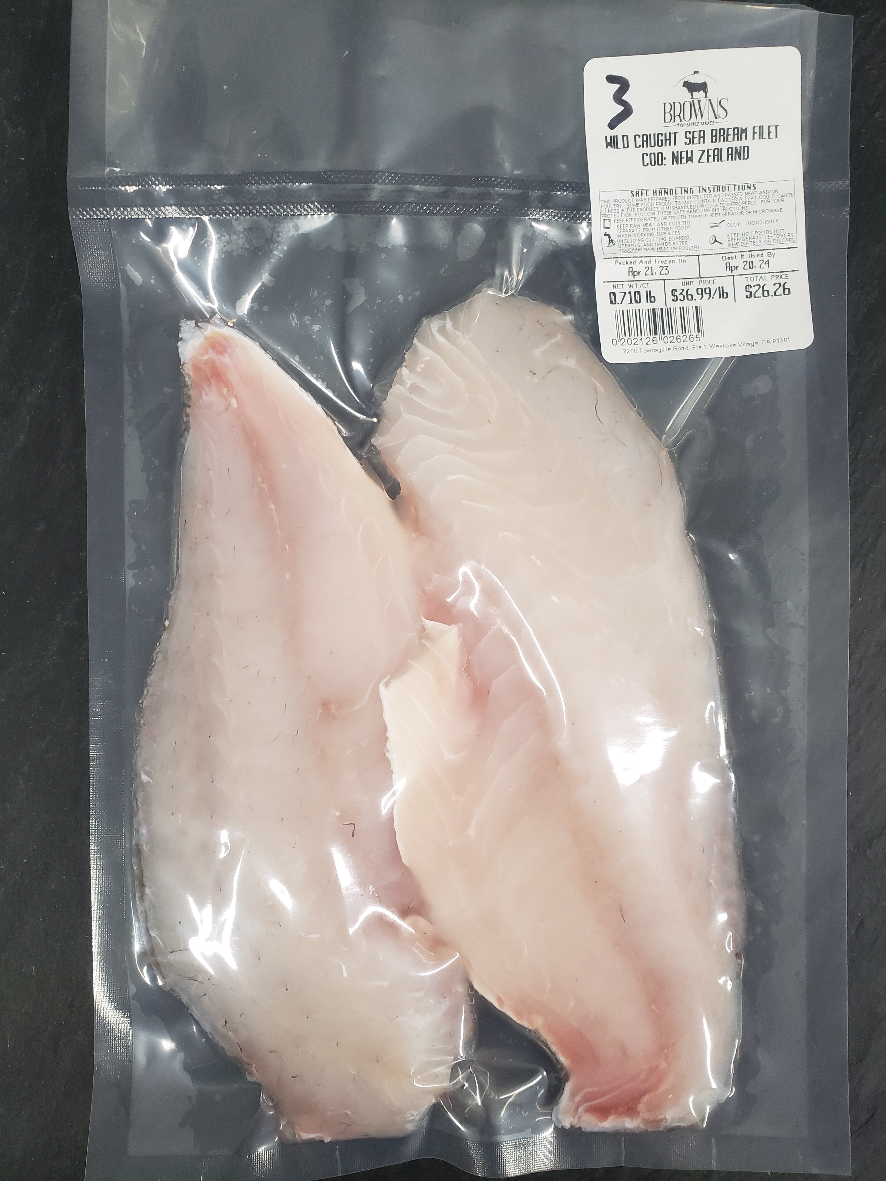 WILD CAUGHT SEA BREAM FILETS #3 – Brown's Top Shelf Meats