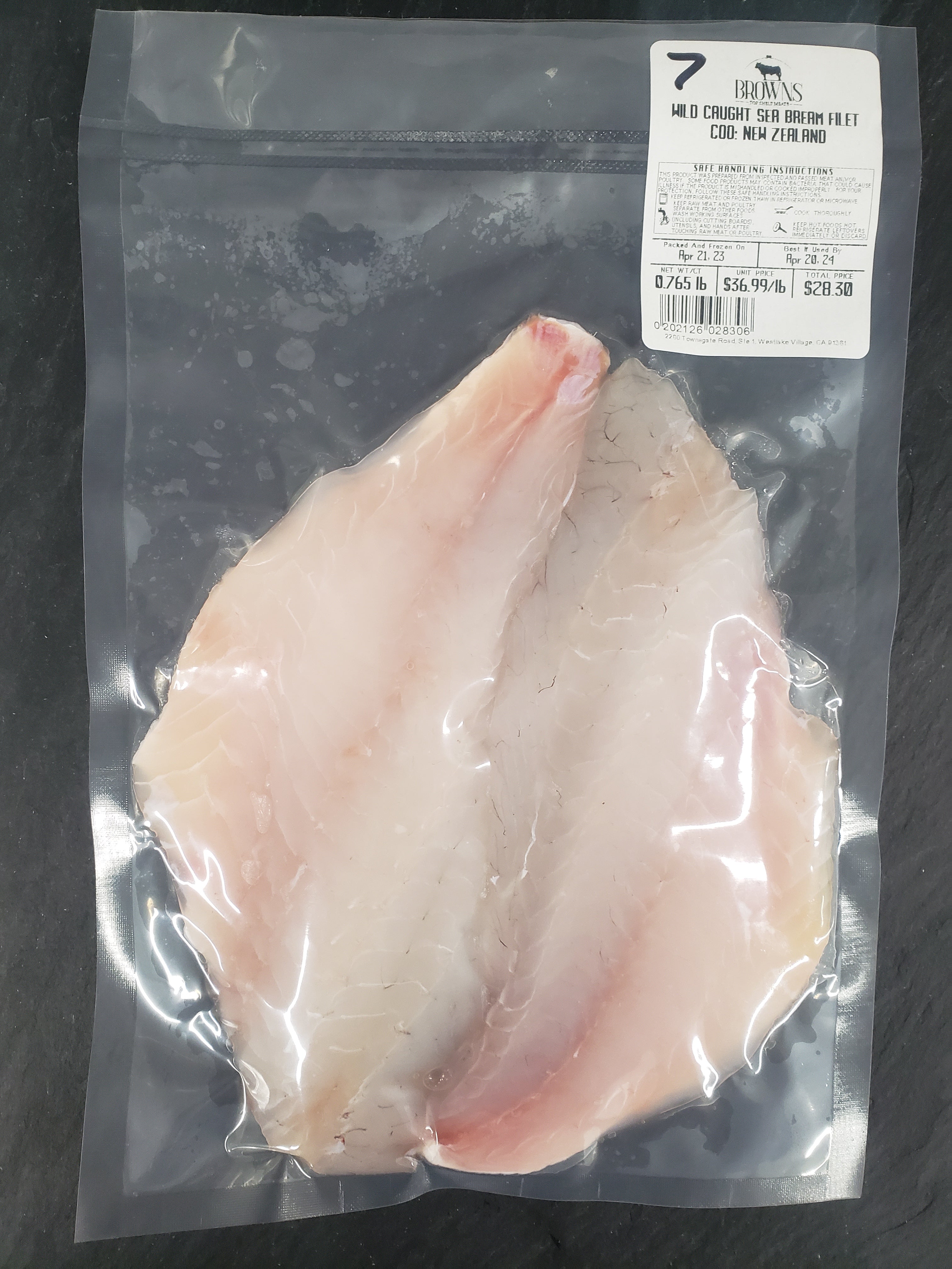 WILD CAUGHT SEA BREAM FILETS #7 – Brown's Top Shelf Meats